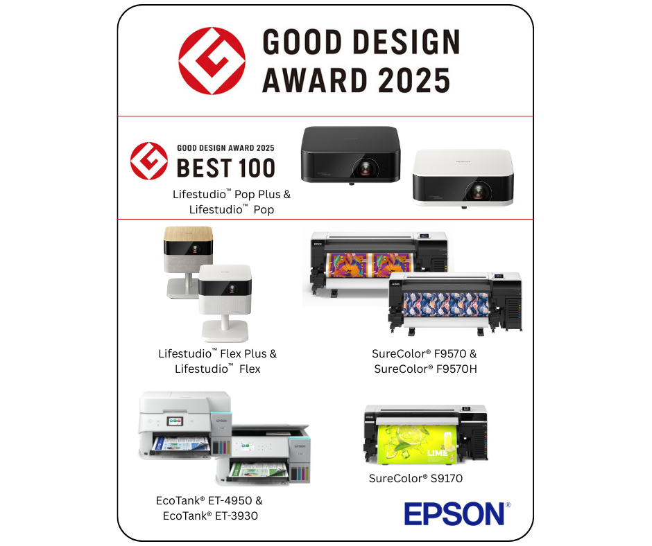 Epson Wins Coveted 2025 Good Design Awards | Epson US