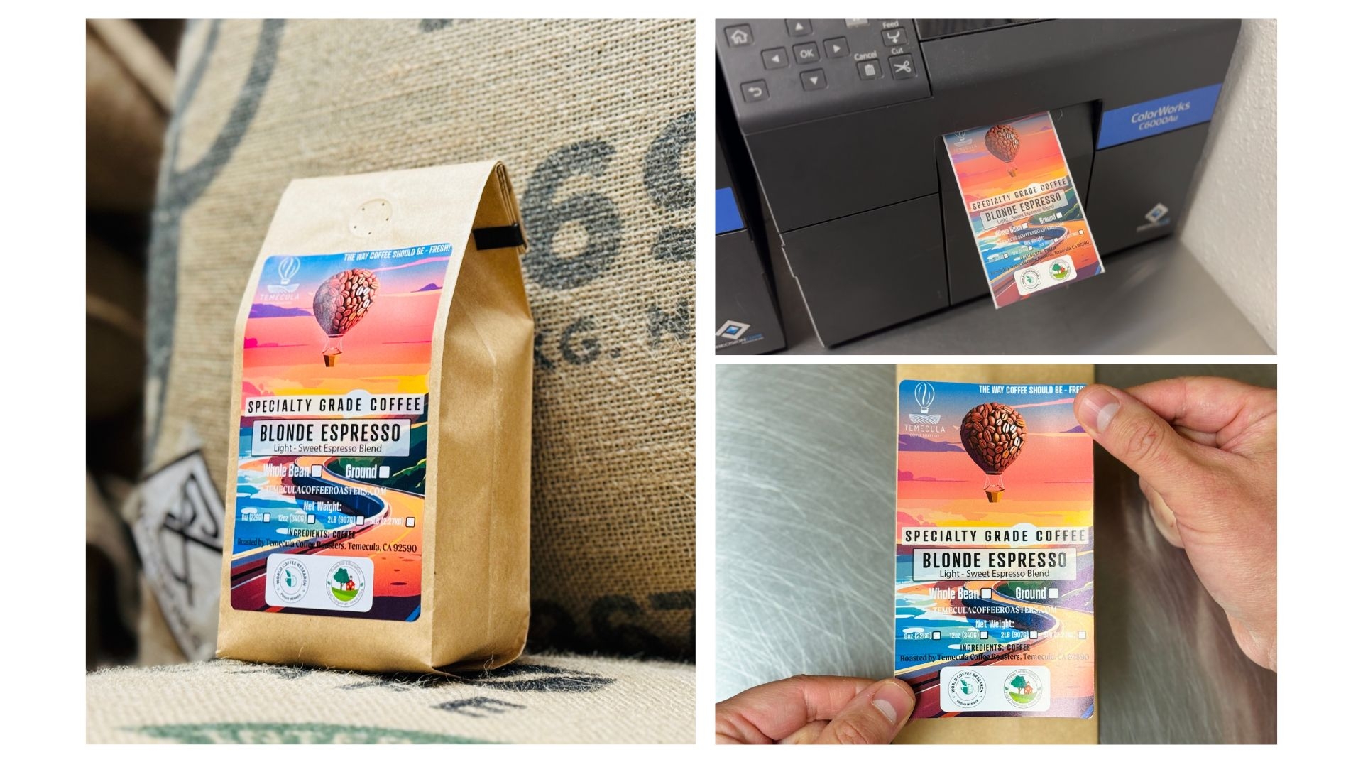 Temecula Coffee Roasters Relies on Epson ColorWorks On-Demand Color ...