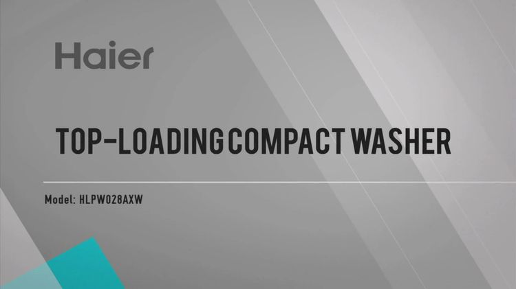 Haier Compact Washer (HLPW028AXW) | GE Appliances