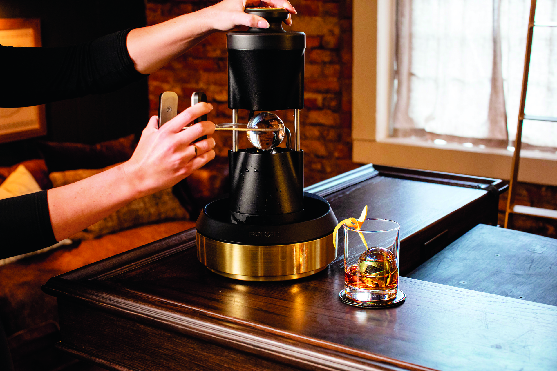 Monogram™ Elevates Home Cocktails with Forge Sphere Ice Press | GE ...