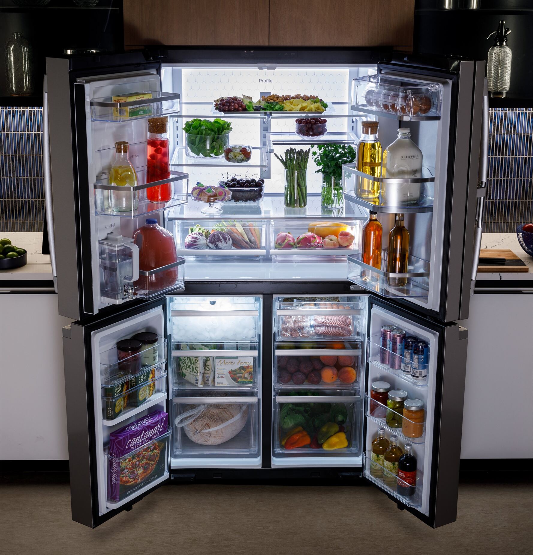 GE Appliances Quad-Door Refrigerators Bring Flexibility and Sleek ...