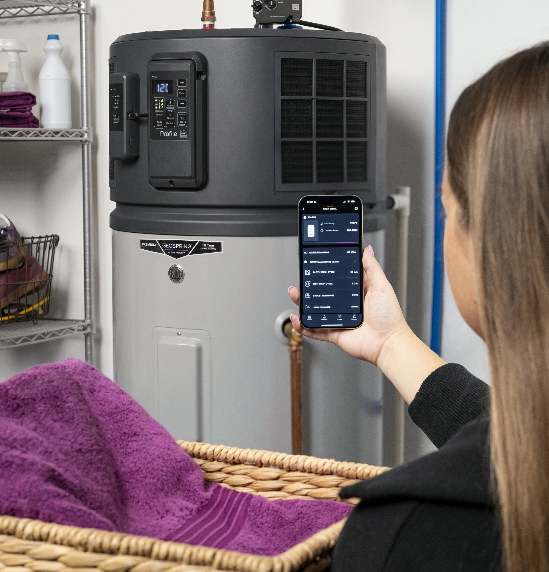 GE Profile™ GEOSPRING™ Smart Hybrid Heat Pump Water Heater Delivers ...