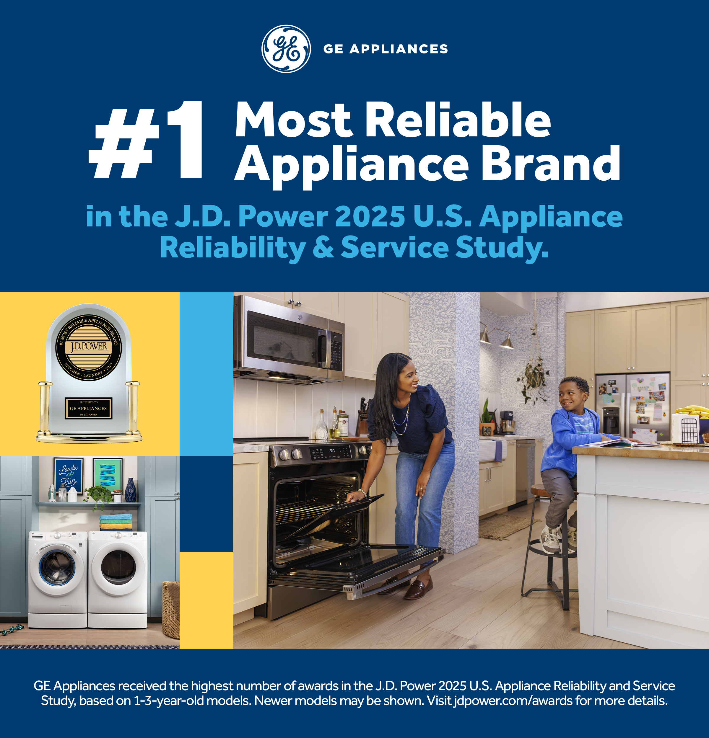 GE Appliances Recognized as the #1 Most Reliable Appliance Brand in the ...