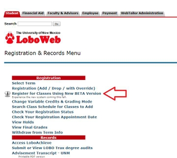 UNM IT releases BETA version of registration system update | UNM UCAM ...