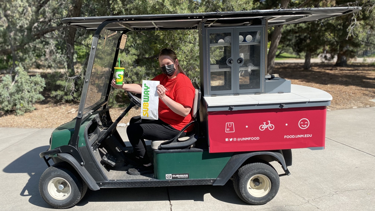 UNM Food now offering main campus delivery service | UNM UCAM Newsroom