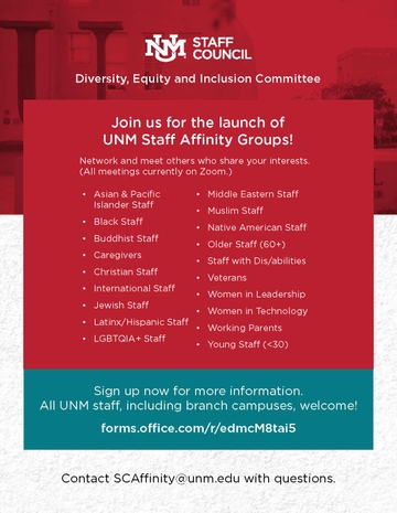 Staff Council launches UNM Staff Affinity Groups | UNM UCAM Newsroom