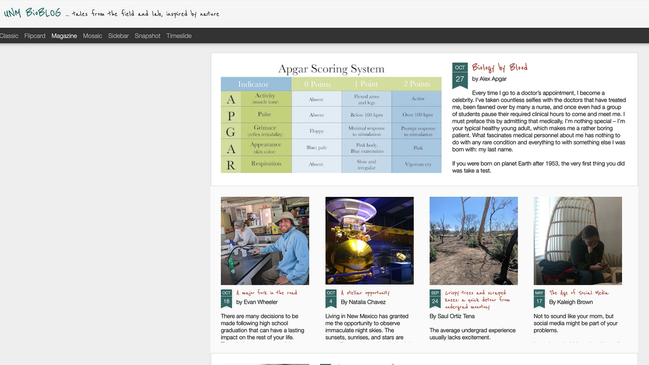 BioBLOG gives students chance to communicate research to wide audience ...
