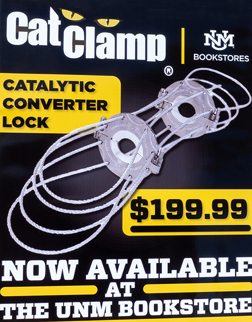 UNM Bookstore offering auto theft deterrents below retail price | UNM ...