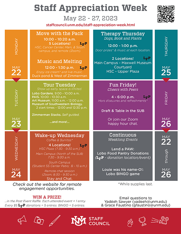 Staff Council celebrates Staff Appreciation Week May 22-27 | UNM UCAM ...