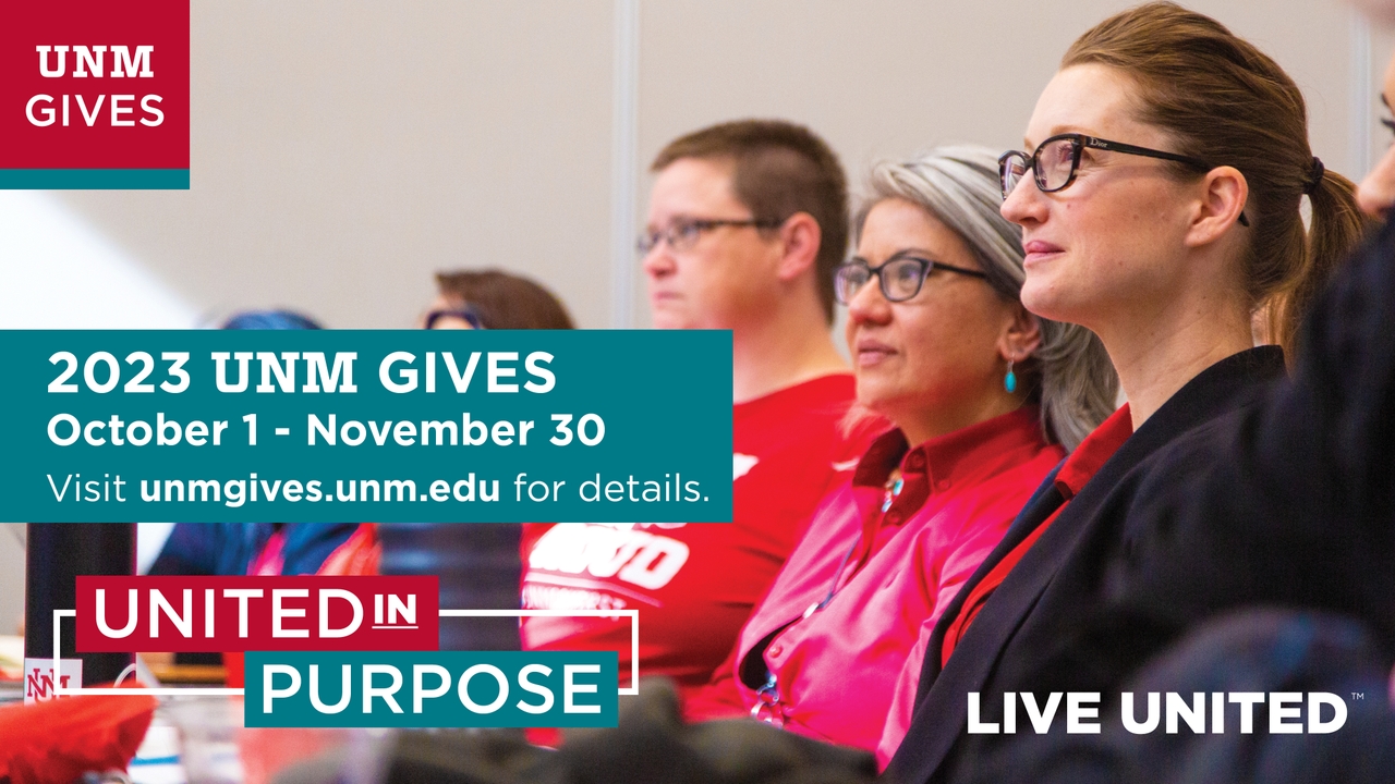 UNM Gives United Way campaign kicks off Oct. 1 | UNM UCAM Newsroom