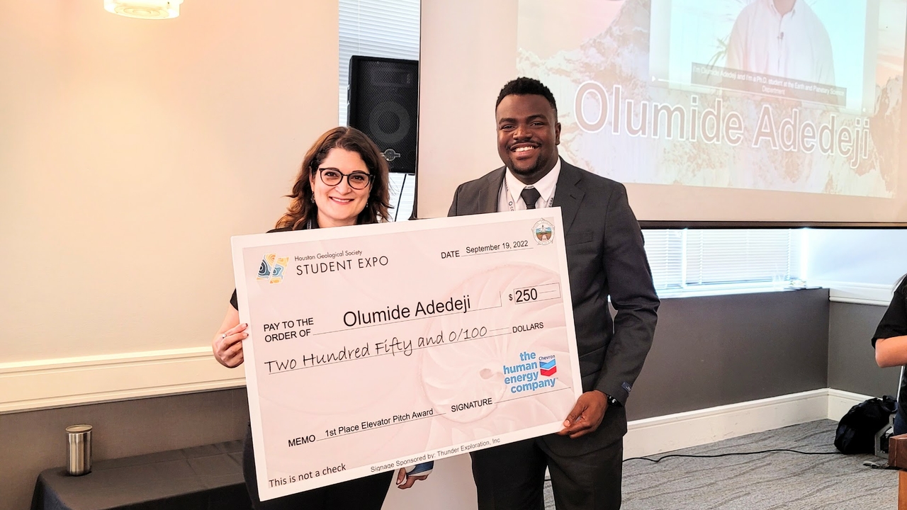 Earth and Planetary Sciences Ph.D. student wins first place at National ...