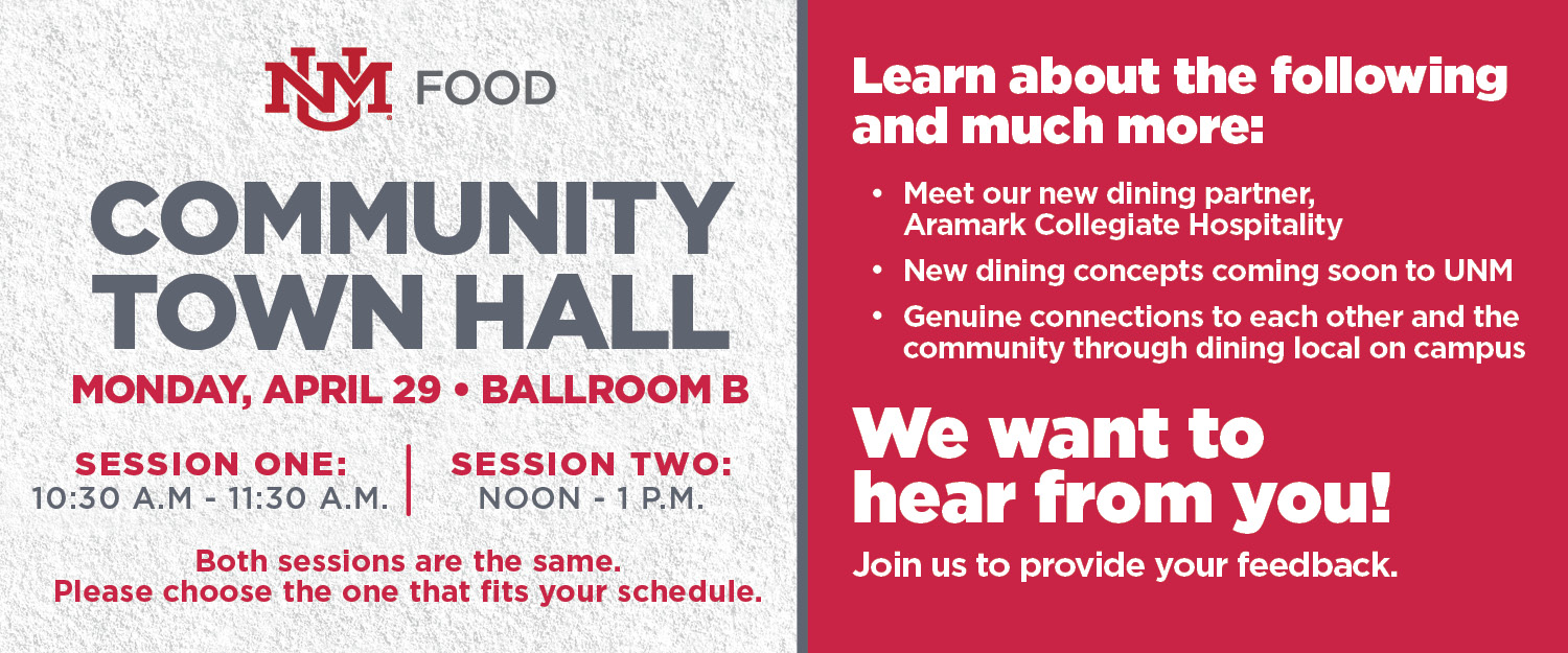 UNM Food hosts Community Town Hall to preview new ideas, products and ...