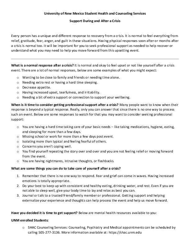 What happens when we experience trauma? | UNM UCAM Newsroom