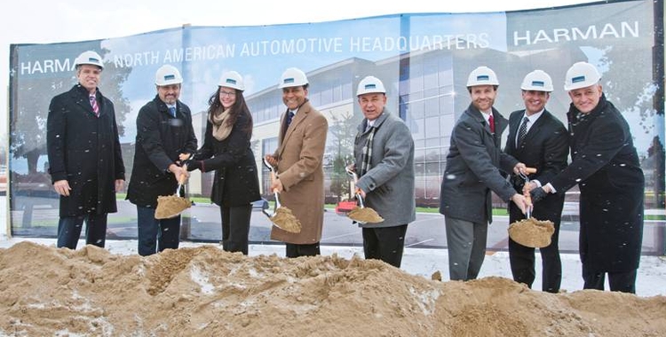 HARMAN Breaks Ground on New North American Automotive Headquarters | HARMAN