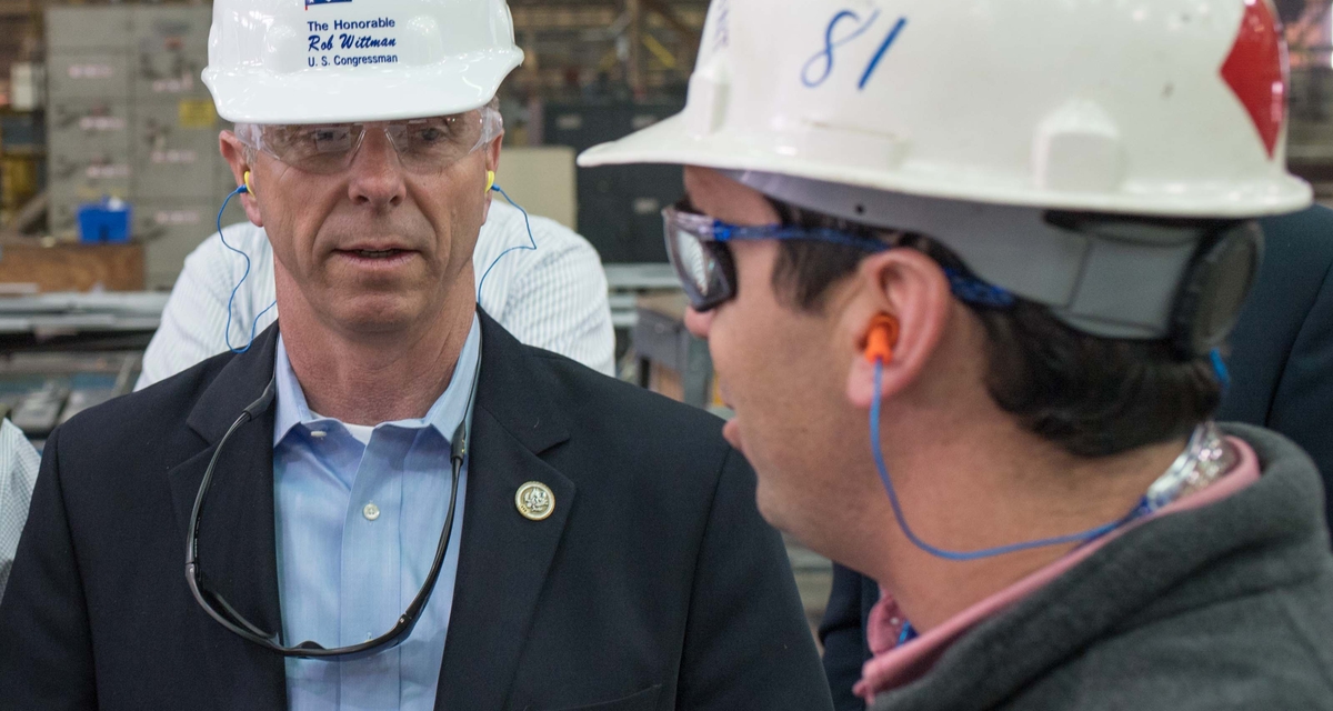 Photo | Rep. Rob Wittman Visits Ingalls Shipbuilding | HII News