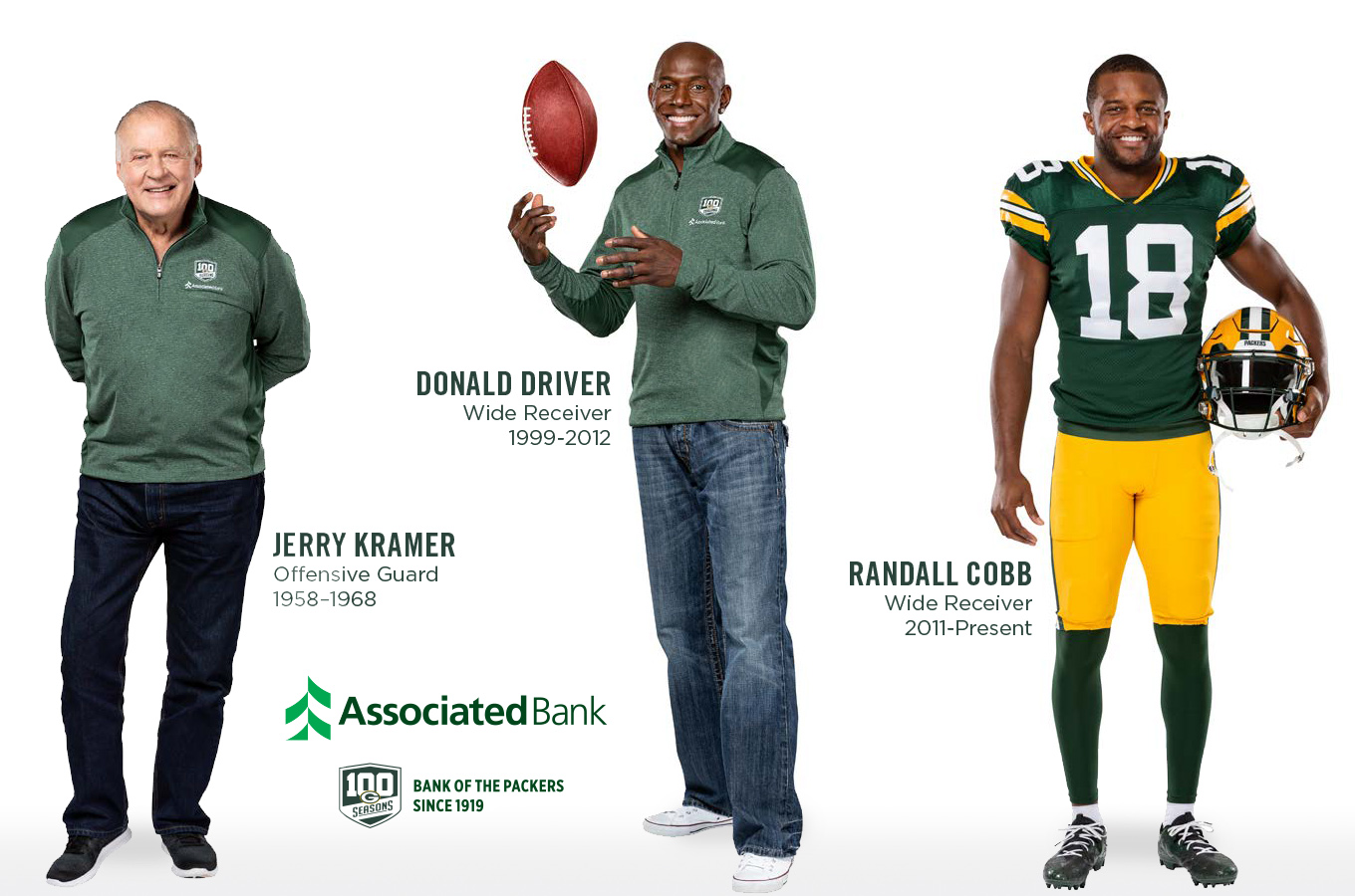 New partnerships with Packers alumni Donald Driver and Jerry Kramer ...