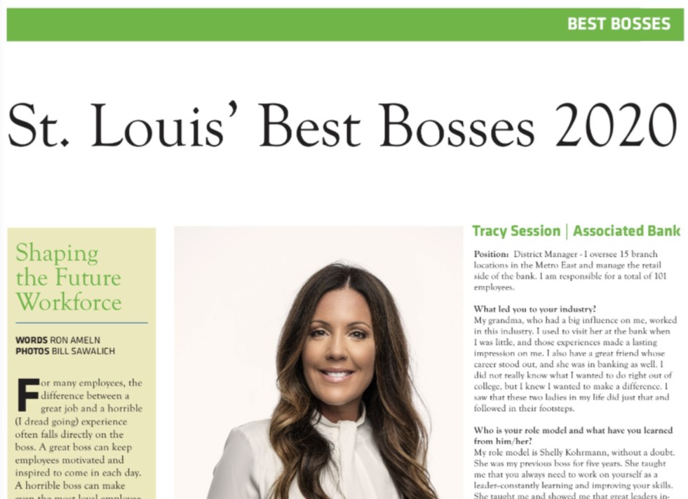 Tracy Session of Associated Bank recognized as part of St. Louis' Best ...