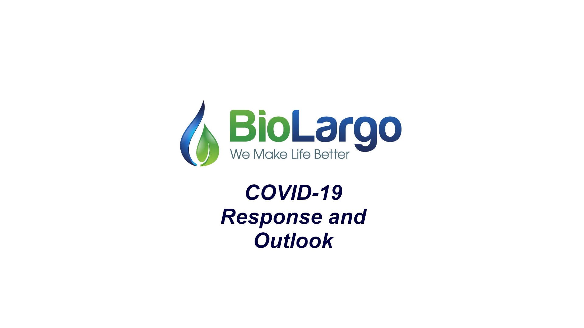 NewMediaWire | BioLargo Continuing Operations Through the COVID-19 Crisis