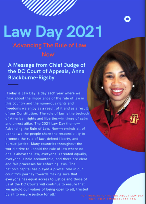 Chief Judge Blackburne-Rigsby's Law Day Statement 2021 | District of ...