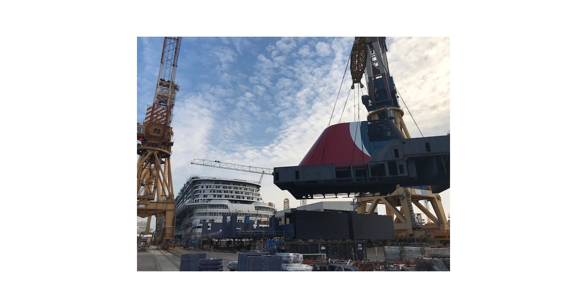 Carnival Panorama Gets Her Signature Winged Funnel | Carnival Cruise Line