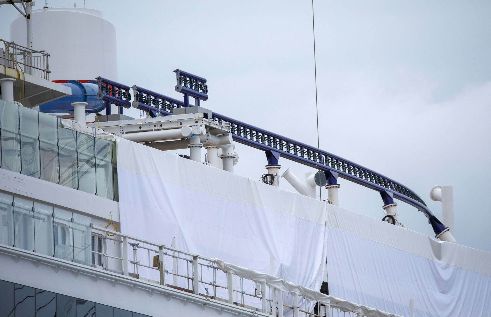 Photo | BOLT's track is being mounted on Carnival Jubilee's top deck ...