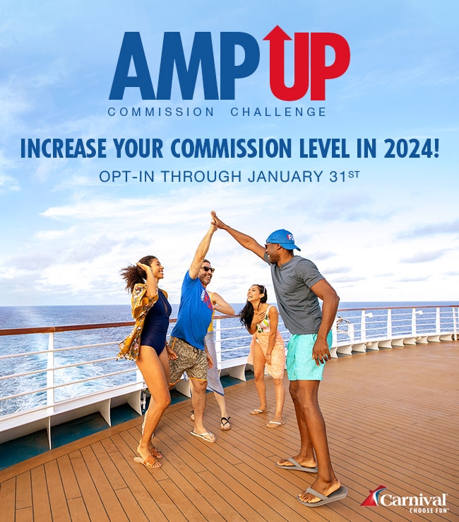 Photo | AMP Up Commission Challenge Logo | Carnival Cruise Line