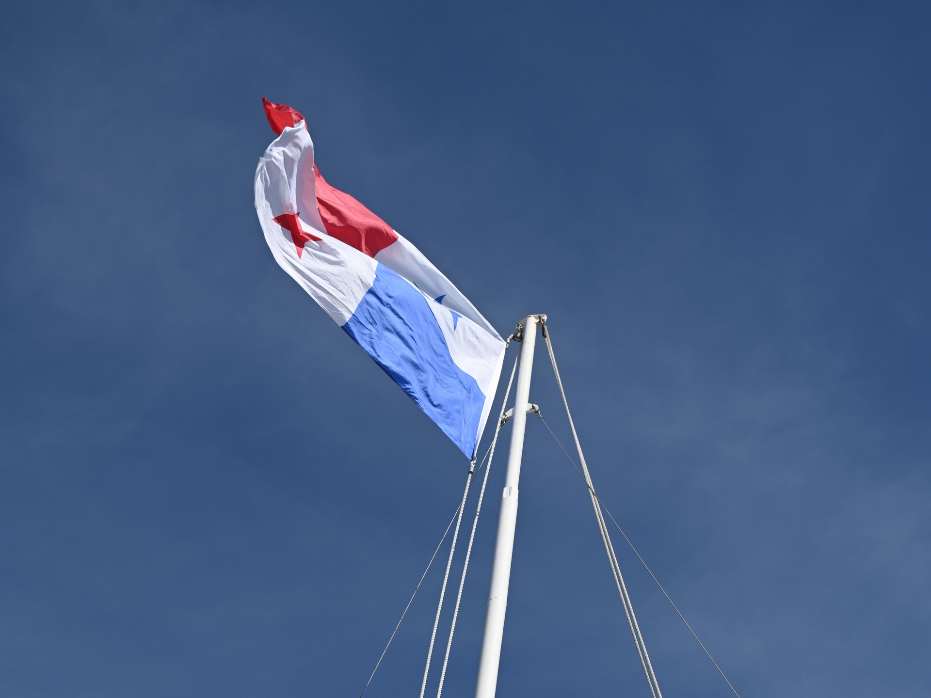 Photo | Panamanian flag atop Carnival Firenze | Carnival Cruise Line