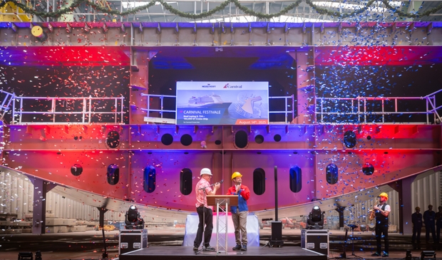 Carnival Festivale Keel Laying Sets Tempo For New Music-Themed Ship's ...
