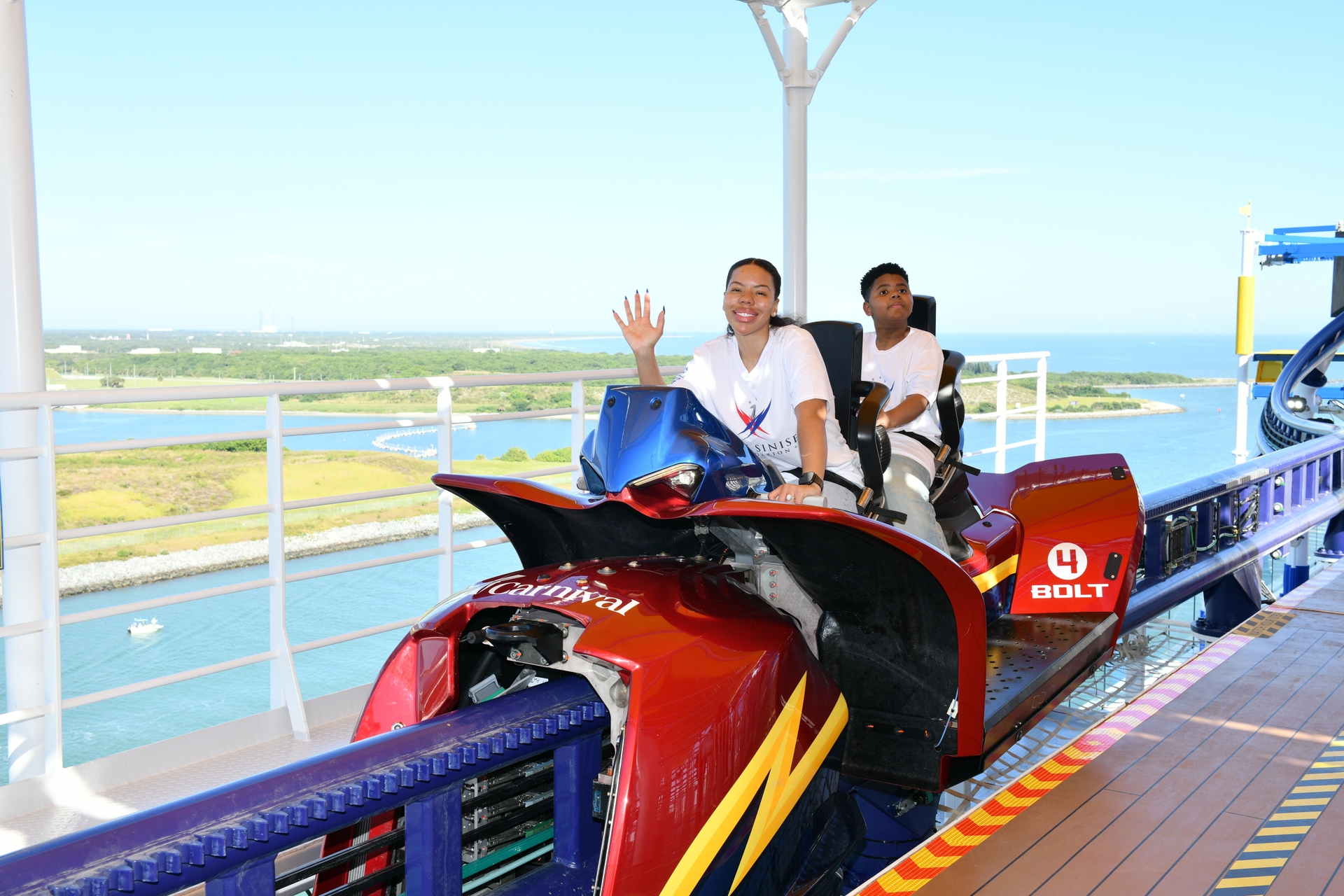 Photo | Families of the fallen riding BOLT Ultimate Sea Coaster ...