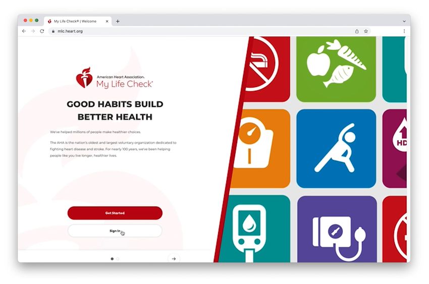 Photo | Life's Essential 8™ Assessment Tool Get Started page | American ...