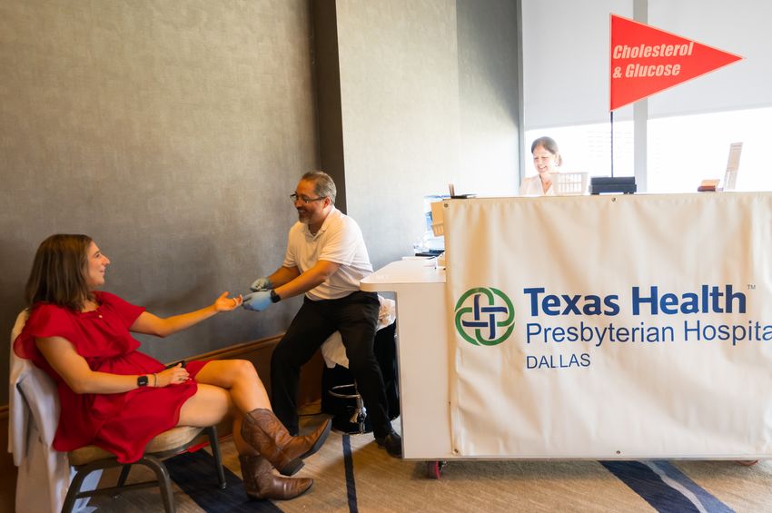 Photo | Guest checks their cholesterol and blood sugar | American Heart ...