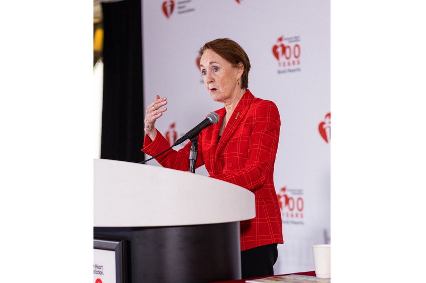Photo | Mary Woolley at Future of Food news conference | American Heart ...