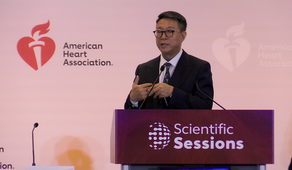 Photo | Jianping Li at LBS briefing 1 | American Heart Association