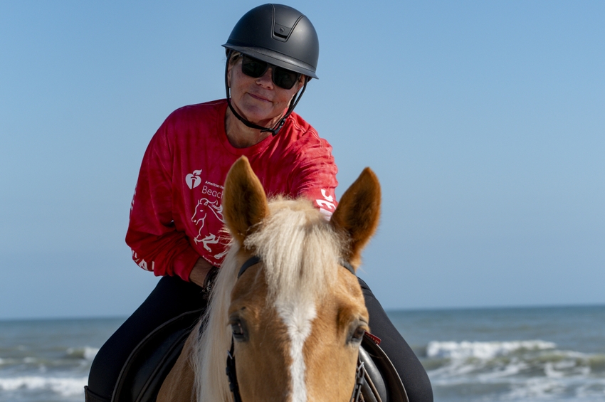 Photo | Dawnn Repp and her horse Freya | American Heart Association