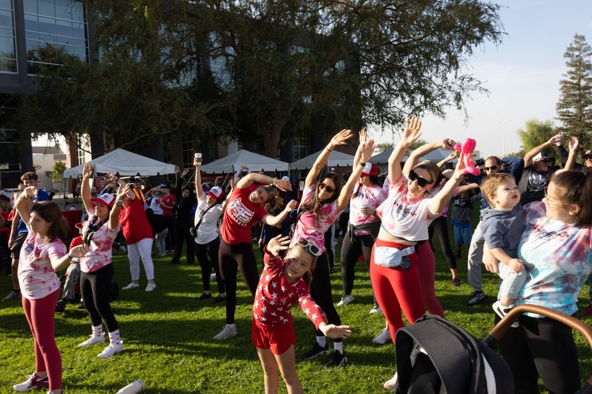 Photo | Kern County Heart and Stroke Walk warmup | American Heart ...
