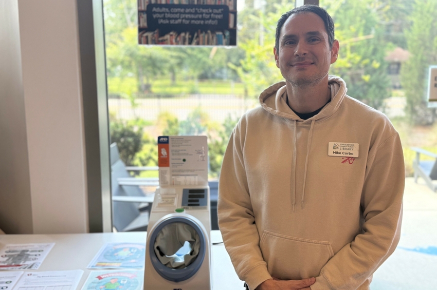 Photo | Michael Corbo at the Baxter-Patrick James Island Library ...
