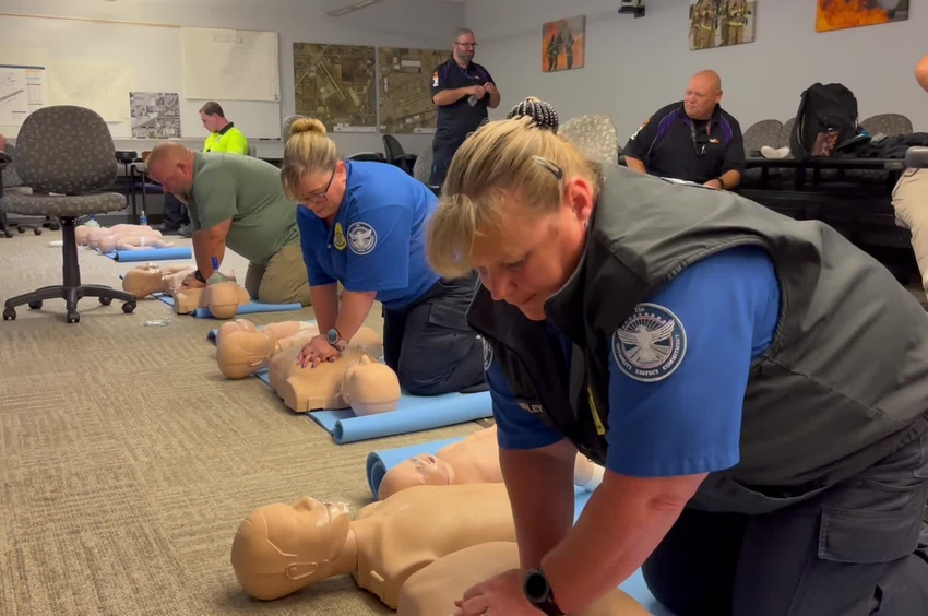 Video | CPR training with the Indianapolis Airport Authority | American ...