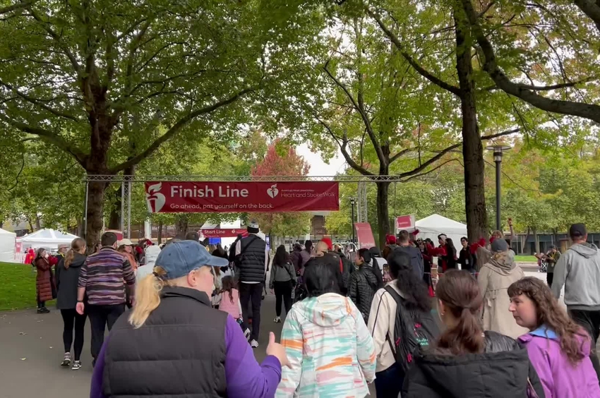 Video | 2025 WA Heart and Stroke Walk Seattle participants cross the ...